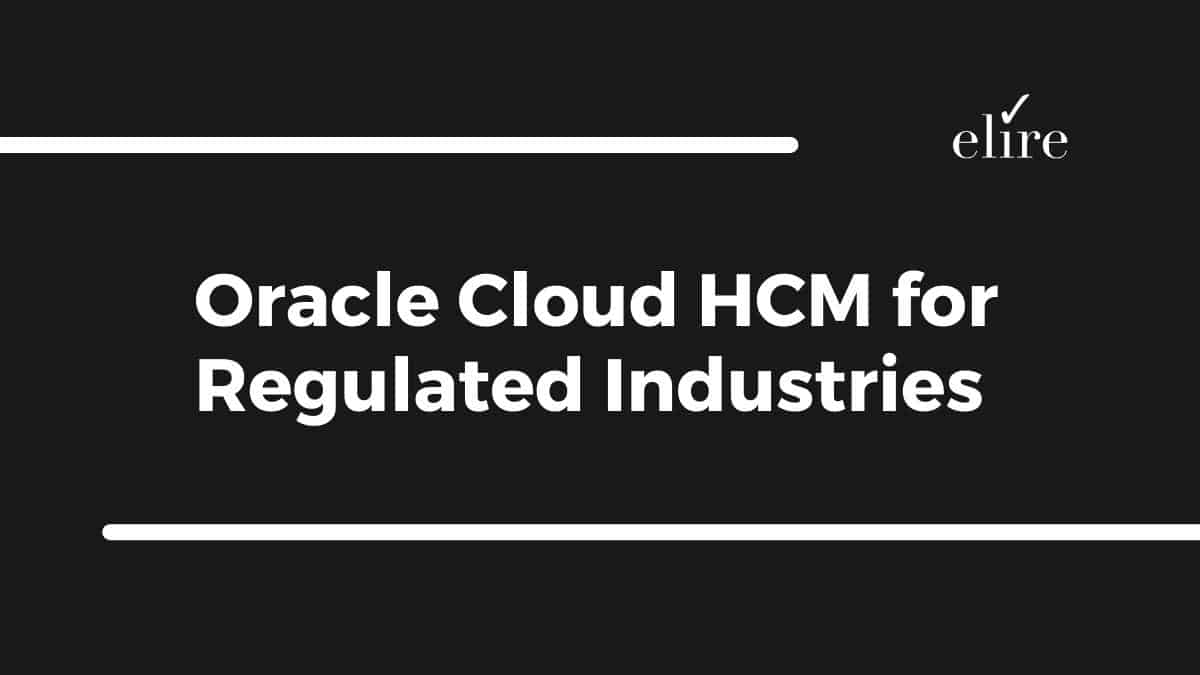 Cloud HCM — Elire Consulting